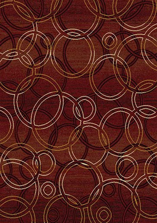 Modern Loom Brown Abstract Rug 28