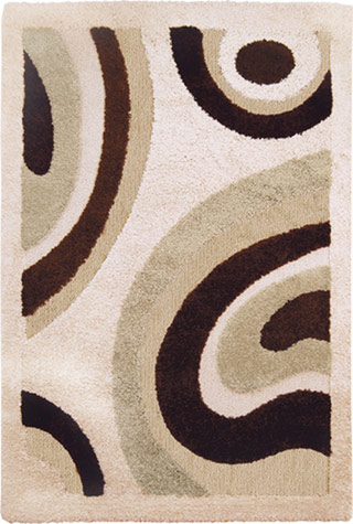 Modern Loom Beige Abstract Rug 19