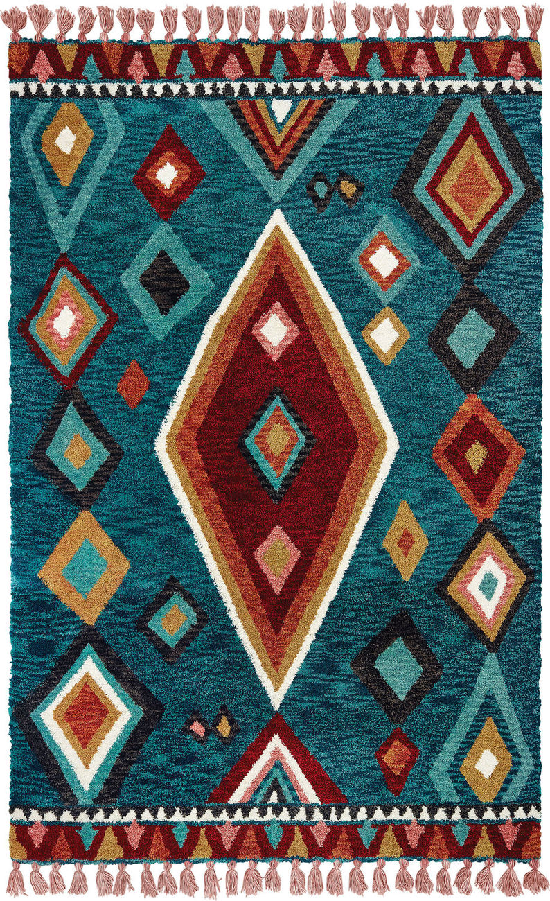 Modern Loom Madison 7310_61402 Blue Southwestern Rug