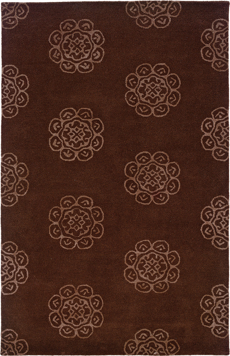 Sphinx Oriental Brown Silk Wool Rug