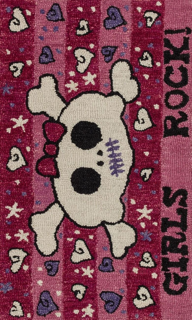 Loloi Skylar HSK06 Pink Wool Rug