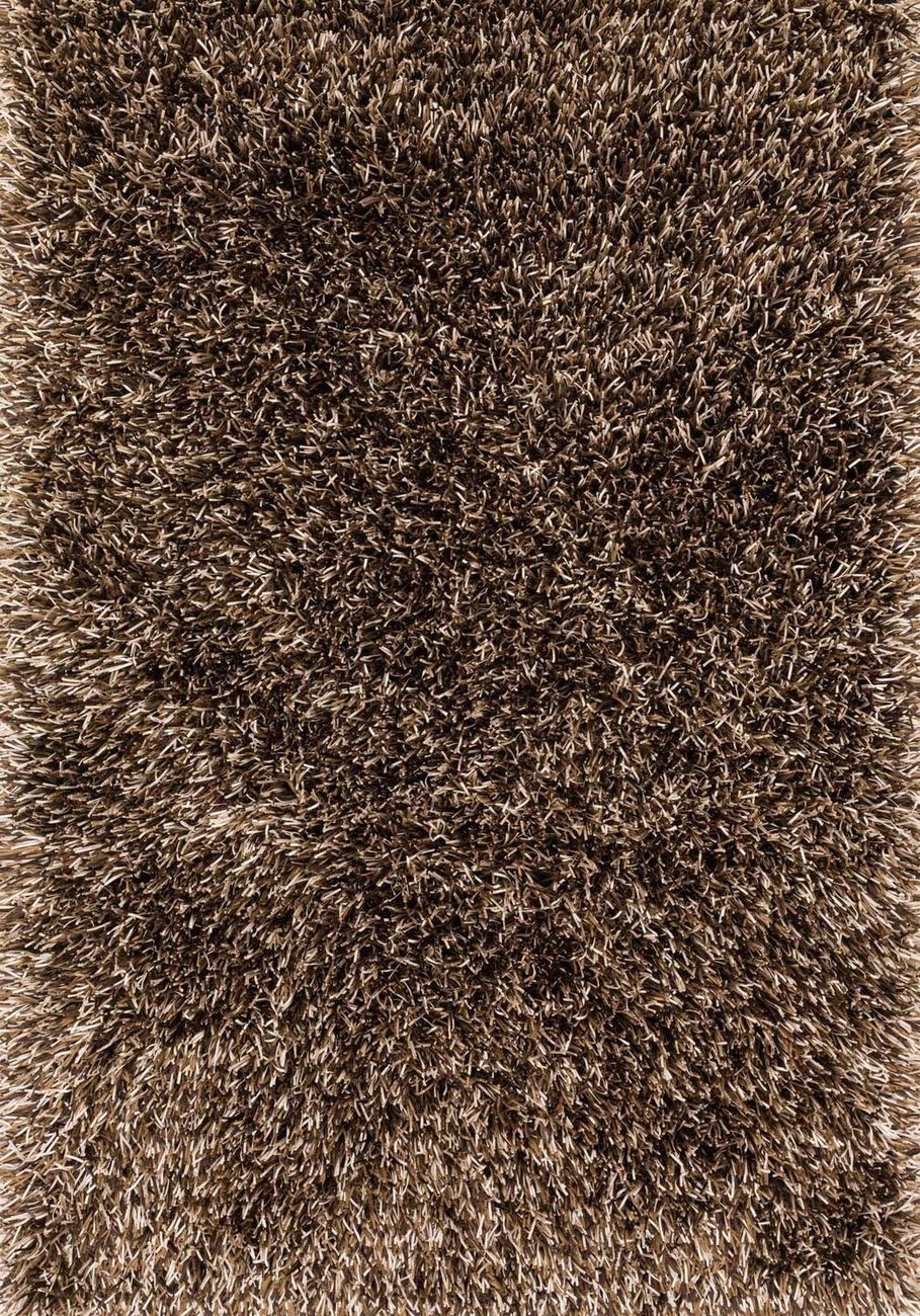 Modern Loom Linden Shag LI-02 Brown / Beige Shag Synthetic Rug