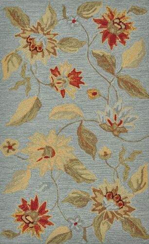 Summerton SSC15 Mist Floral Synthetic Rug