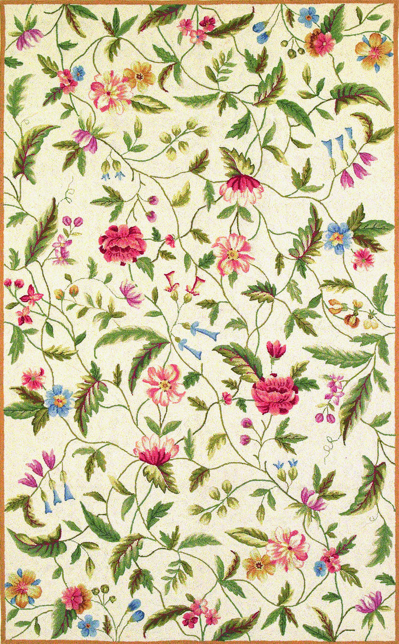 Kas Rugs Colonial 1783 Ivory Floral Rug