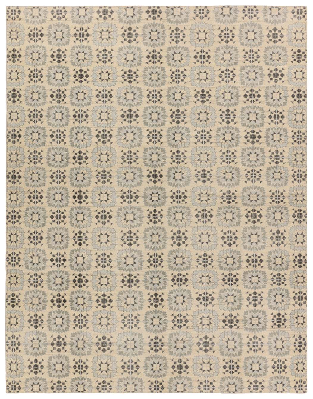Verde Home by Jaipur Living Crystal Hand-Knotted Medallion Gray/ Cream ...