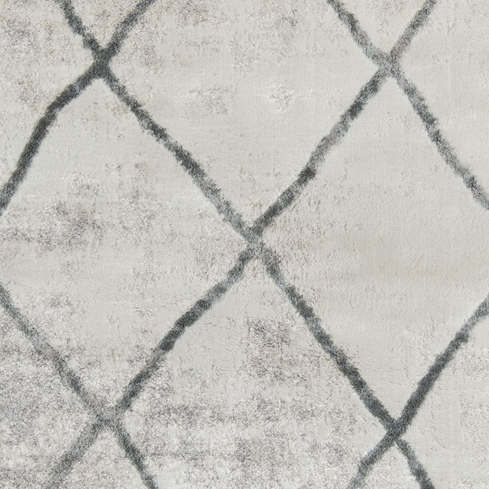 Momeni Matrix MTX-3 Gray Power Loomed Synthetic Rug