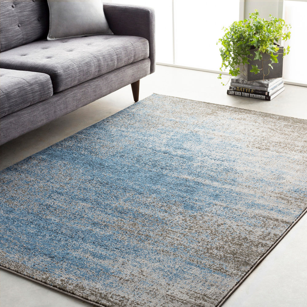 Surya Amadeo ADO-1010 Denim Abstract Synthetic Rug