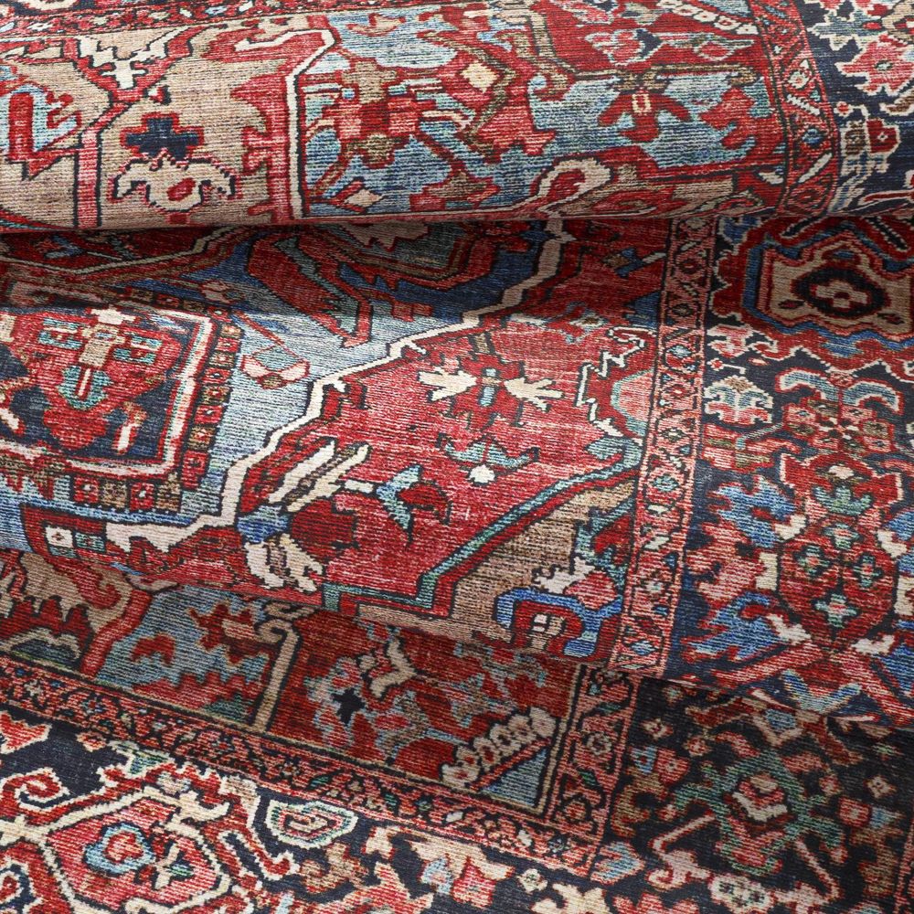 Surya Iris IRS-2310 Bright Red Synthetic Traditional Rug