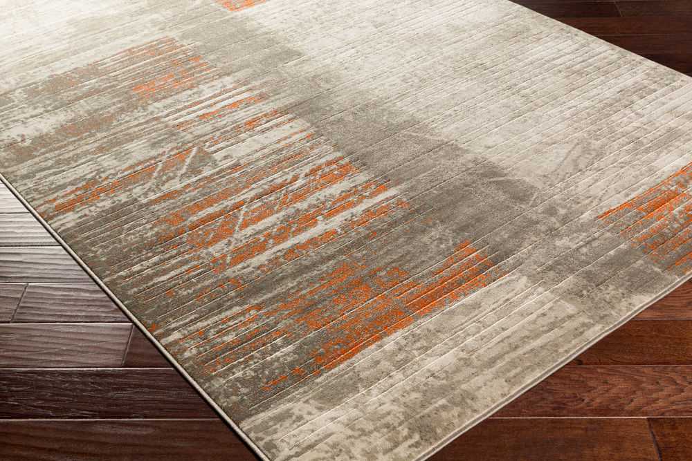 Jax JAX-5012 Burnt Orange Synthetic Abstract Rug