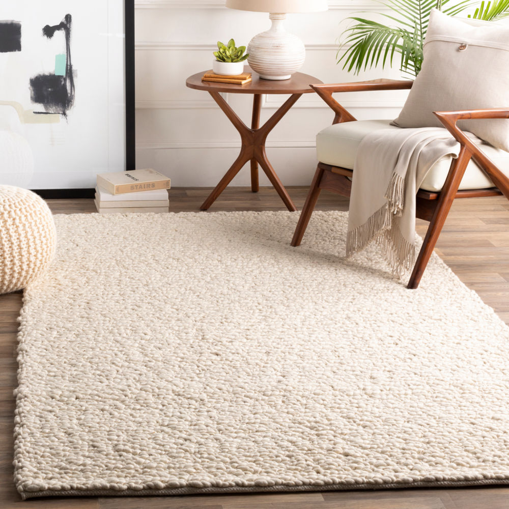 Surya Kapara KPA-1000 Cream Wool Solid Colored Rug from the Solid Rugs ...