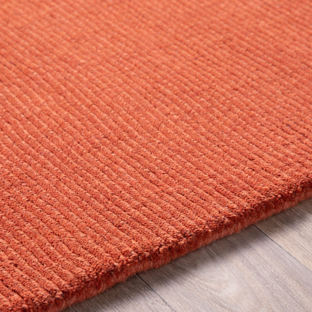 Surya Mystique M-332 Burnt Orange Wool Solid Colored Rug from the Solid ...