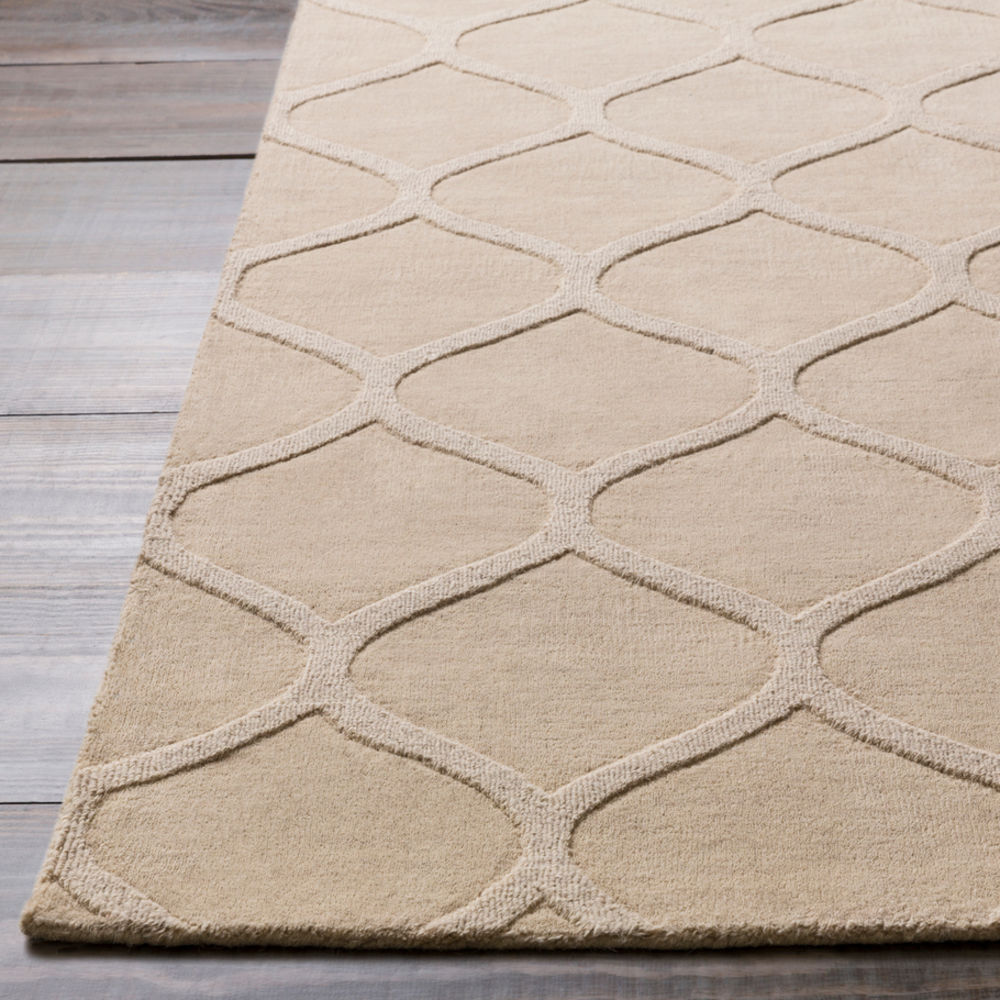 Mystique M-5107 Cream Patterned Wool Rug