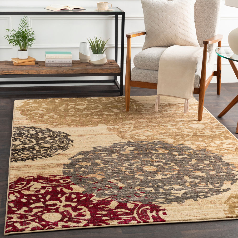 Surya Riley RLY-5051 Butter Transitional Synthetic Rug from the ...