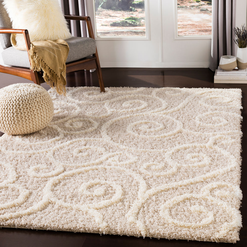 Urban Shag USG-2300 Beige Shag Patterned Rug