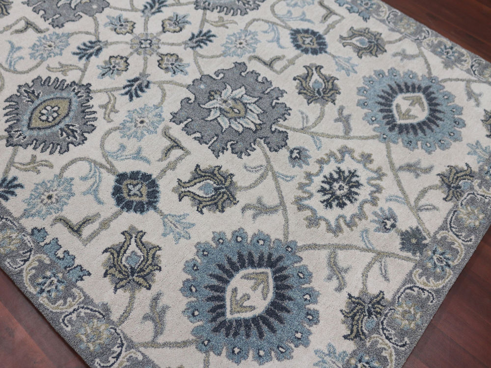 Modern Loom Bloom BLO-16 Ivory Floral Transitional Rug