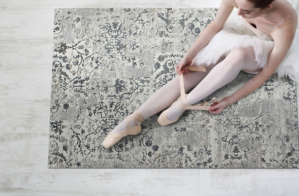 Modern Loom Quartz 25010 Light Grey Silk Rug