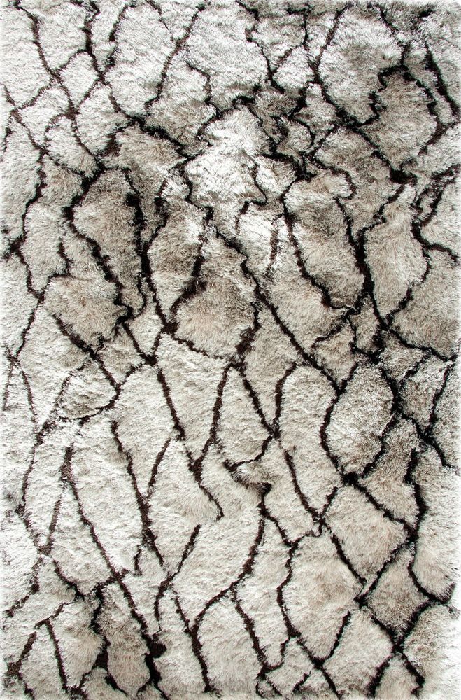 Modern Loom Loft 3101 Iv/Grey Abstract Rug