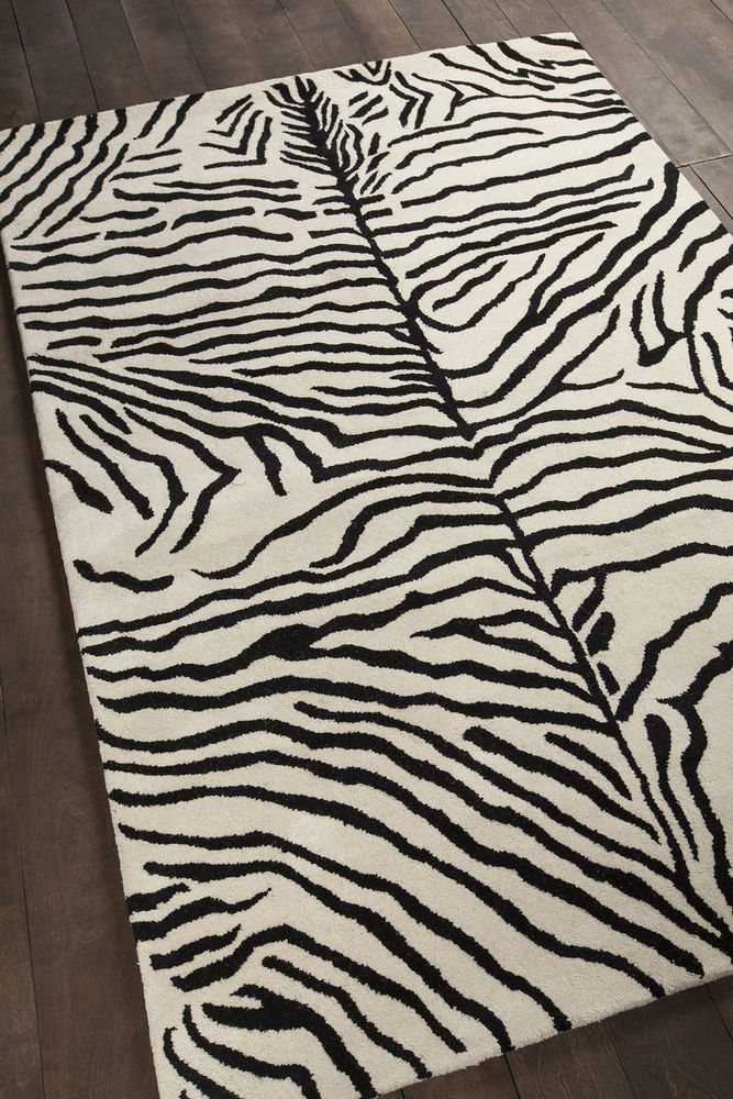Chandra Antara ANT-105 Ivory Animal Print Rug
