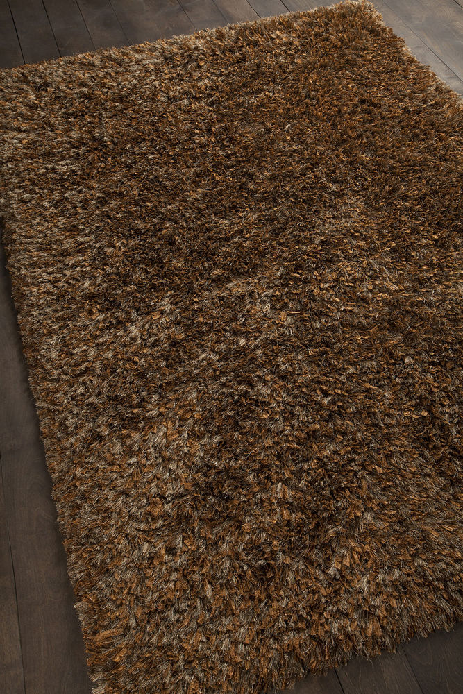 Chandra Daisa DIA-29500 Lt. Brown Shag Solid Color Rug from the Shag ...