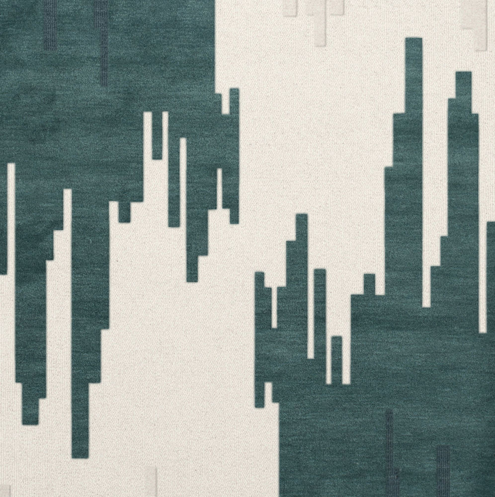 Modern Loom Quest QT9 Blue Suede Wool Rug