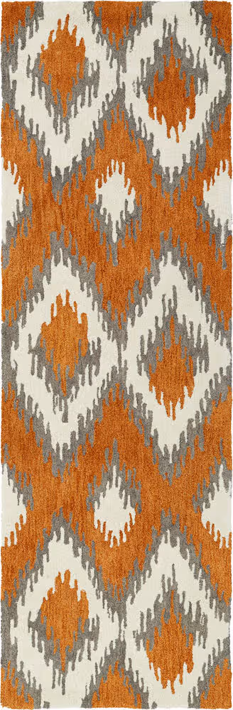 Modern Loom Global Inspirations Paprika Patterned Modern Rug from the ... Modern Loom Global Inspirations Paprika Patterned Modern Rug from the ...