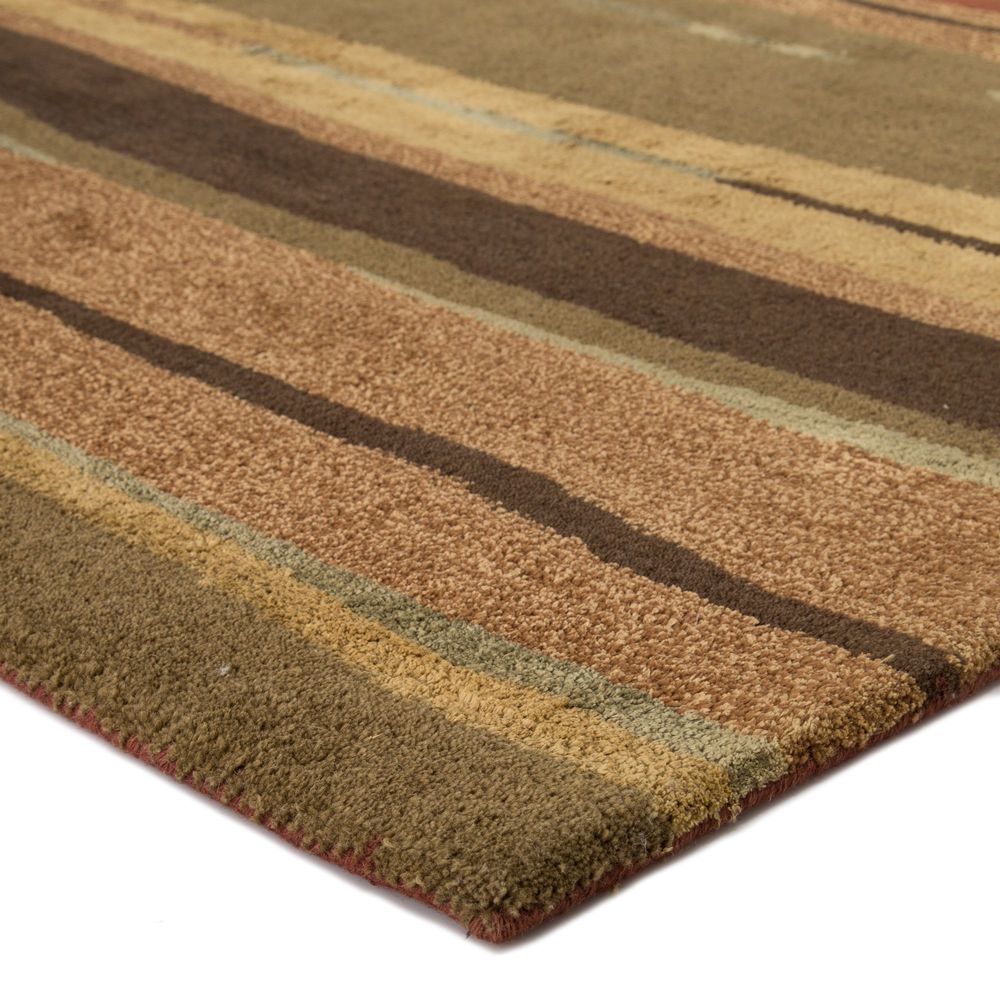 Modern Loom Living Baroque BQ06 Baroque Bernini Brown Hand Loomed Wool ...