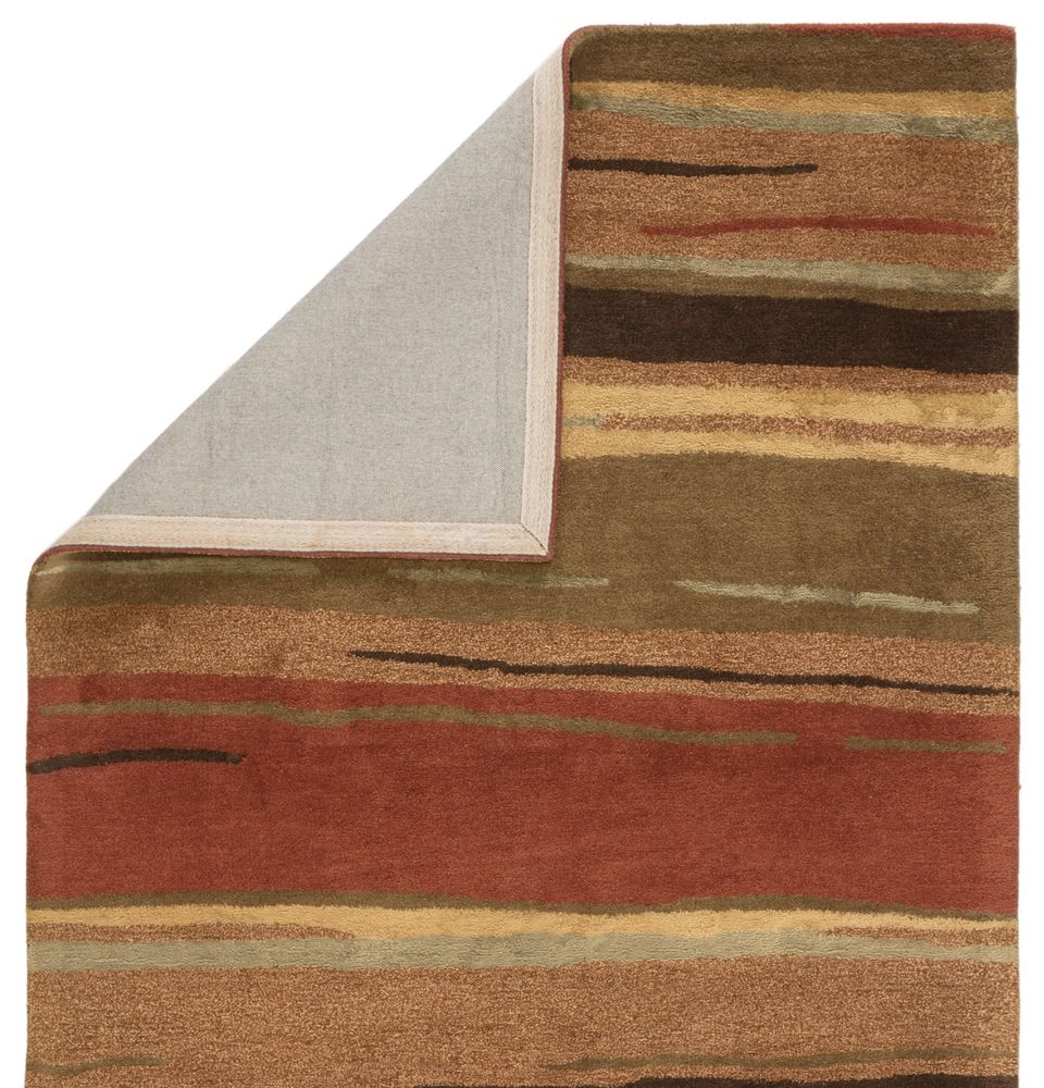 Modern Loom Living Baroque BQ06 Baroque Bernini Brown Hand Loomed Wool ...