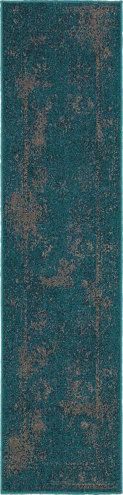 Modern Loom Revival 7310_3690D Teal Rug