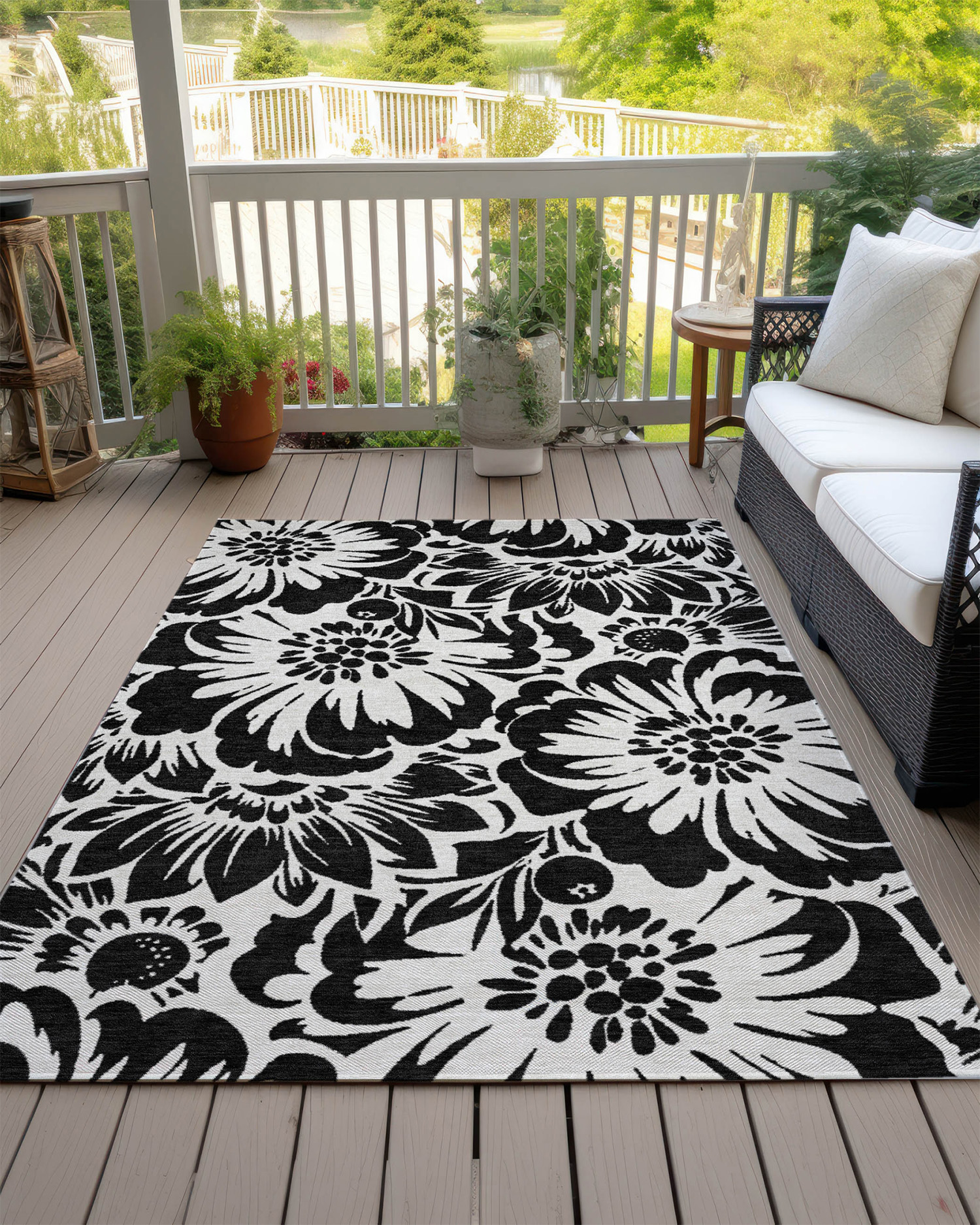 Modern Loom Chantille ACN551-Black from the Modern Rug Masters ...