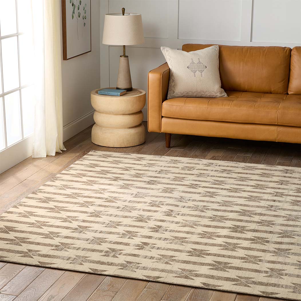 Verde Home by Jaipur Living Gent Hand-Knotted Trellis Taupe/ Cream Area Rug