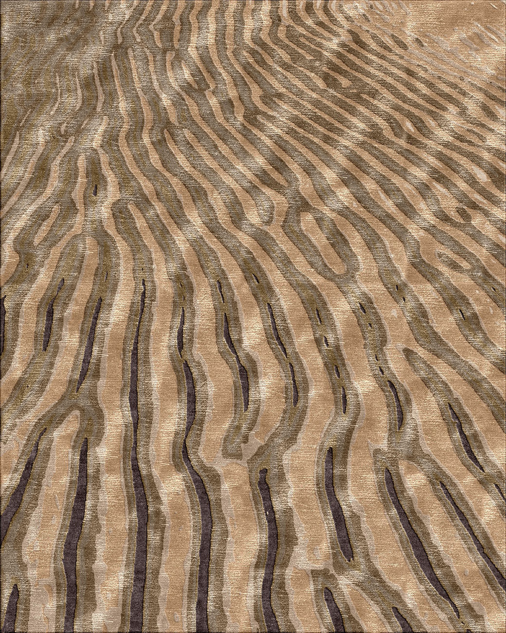 Sarawagi Beige Designer Wool Rug 3