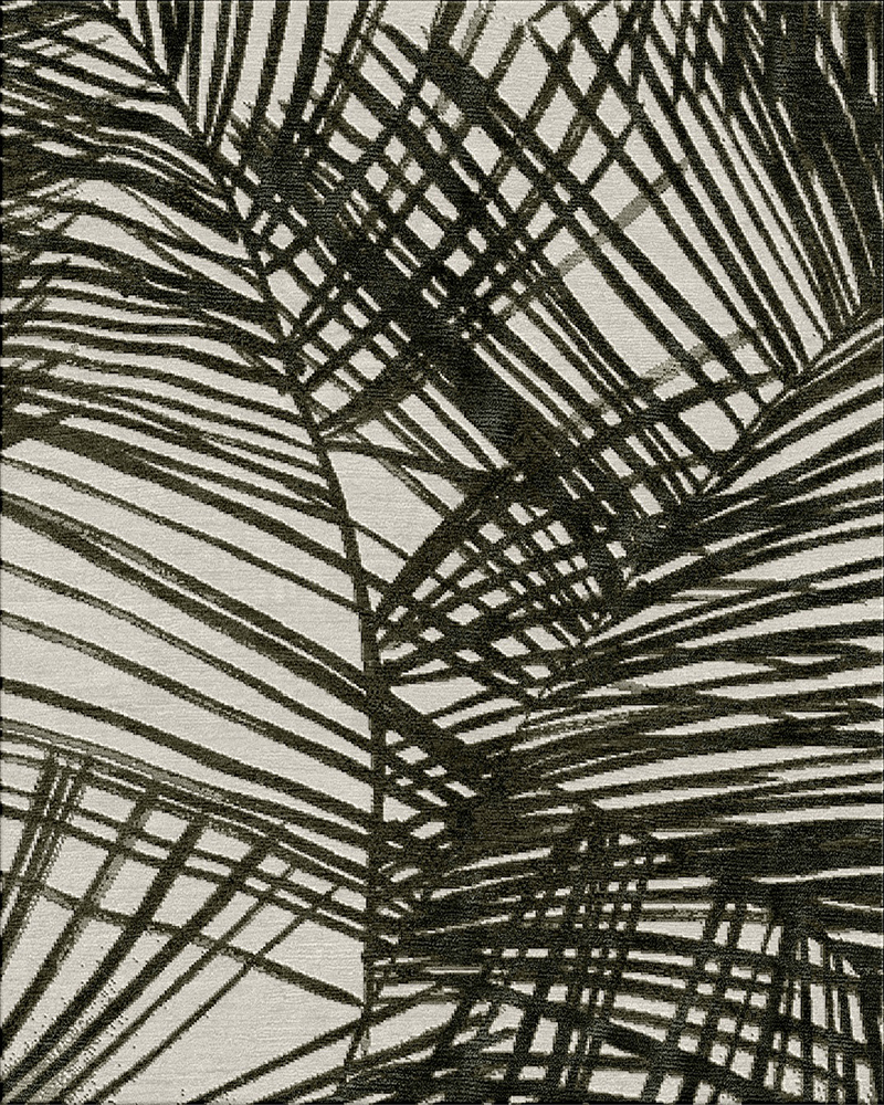 Sarawagi Green Designer Wool Rug 7