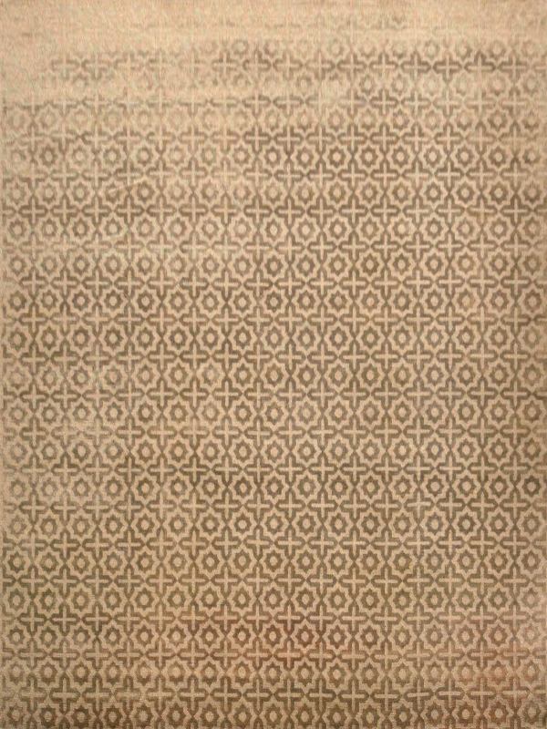 Sarawagi Beige Designer Natural Fiber Rug