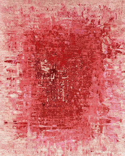 Sarawagi Red Designer Wool Rug 3
